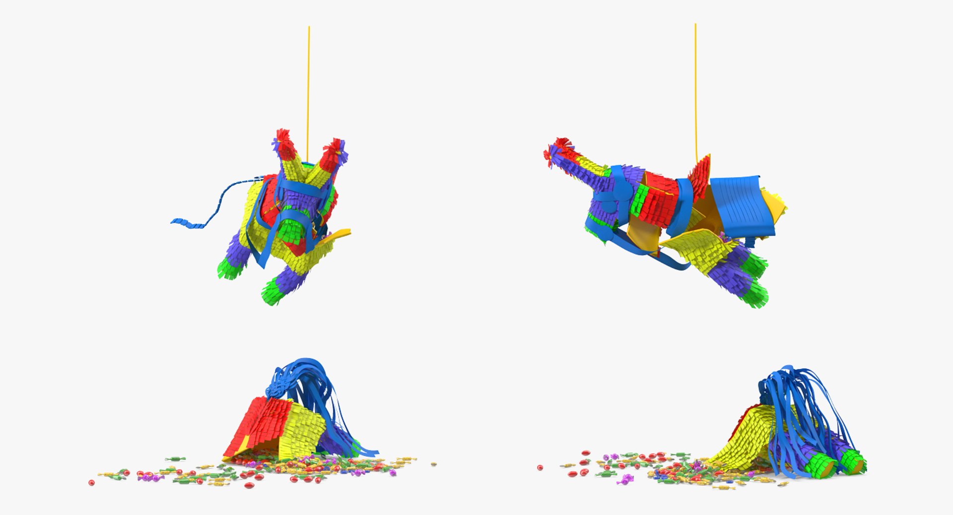3D pinatas 2 - TurboSquid 1206449