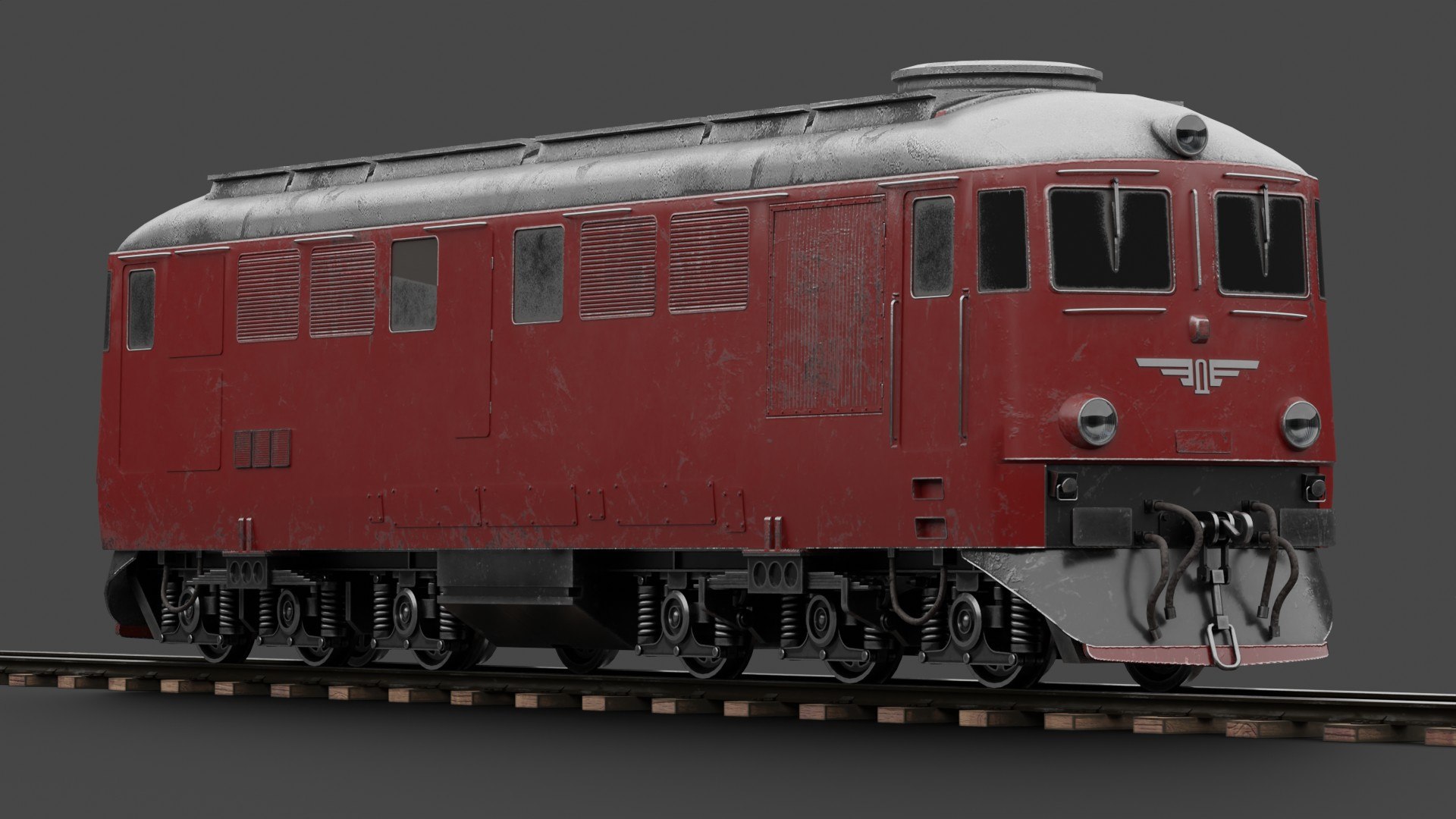 3D Model Diesel Locomotive LDE Low-poly 3D Model - TurboSquid 2090759