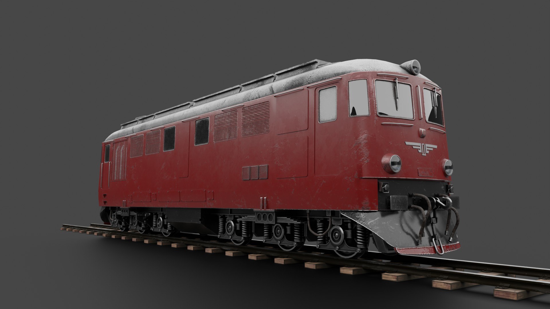 3D Model Diesel Locomotive LDE Low-poly 3D Model - TurboSquid 2090759