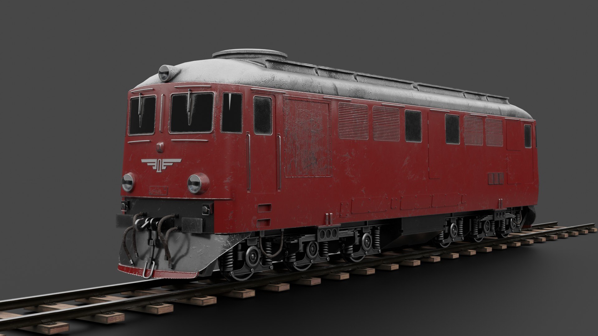 3D Model Diesel Locomotive LDE Low-poly 3D Model - TurboSquid 2090759