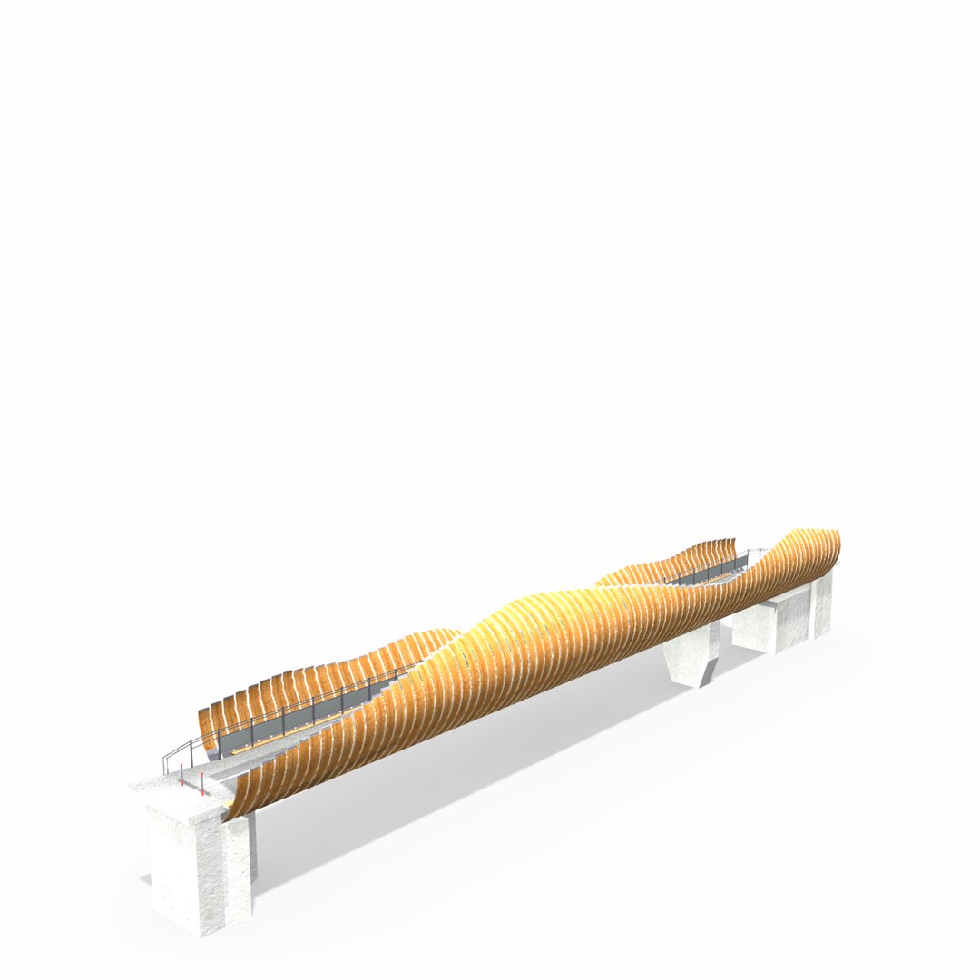 3d newzealand onepoto bridge model