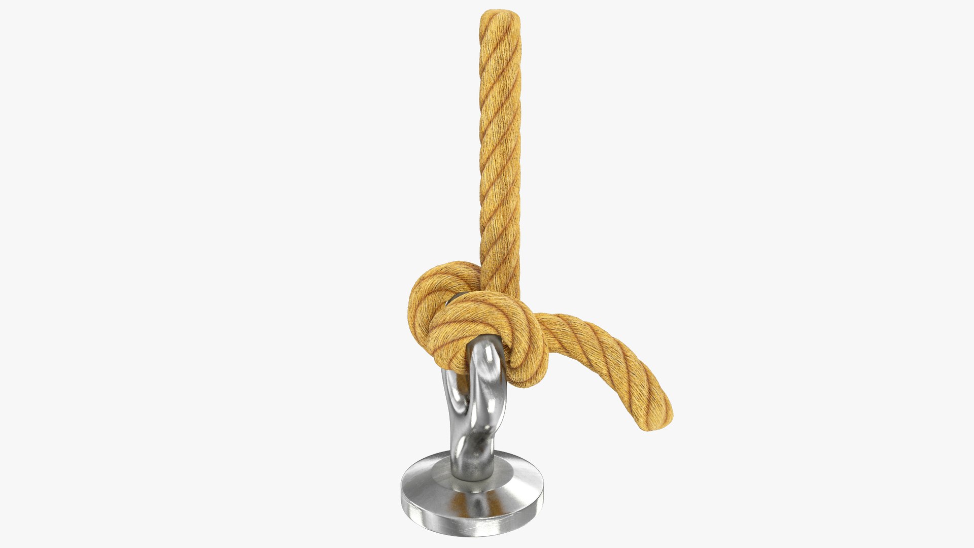 3D Metal Ring With Rope V2 - TurboSquid 2129154