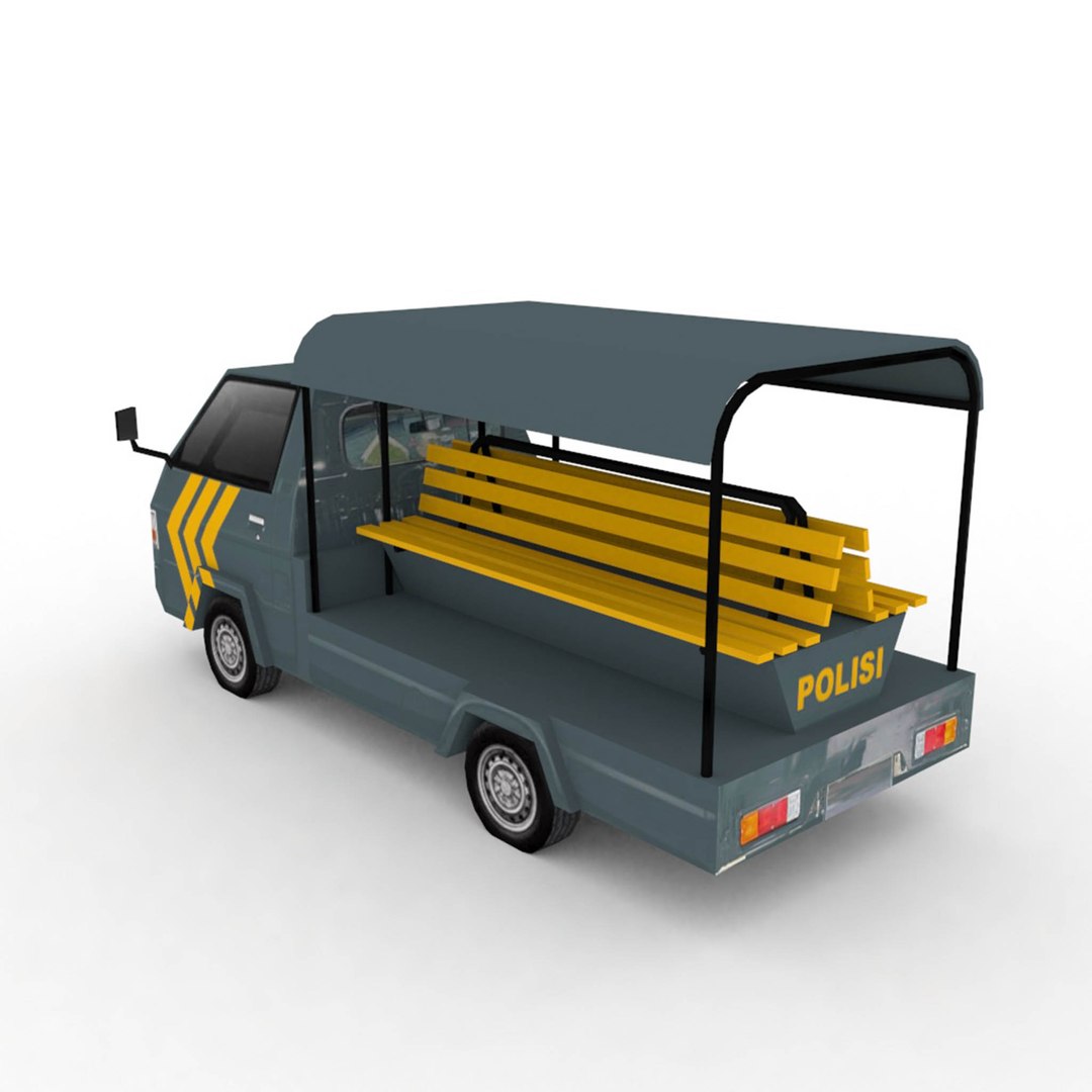 3D Low Poly Police Patrol Vehicle - TurboSquid 2337589