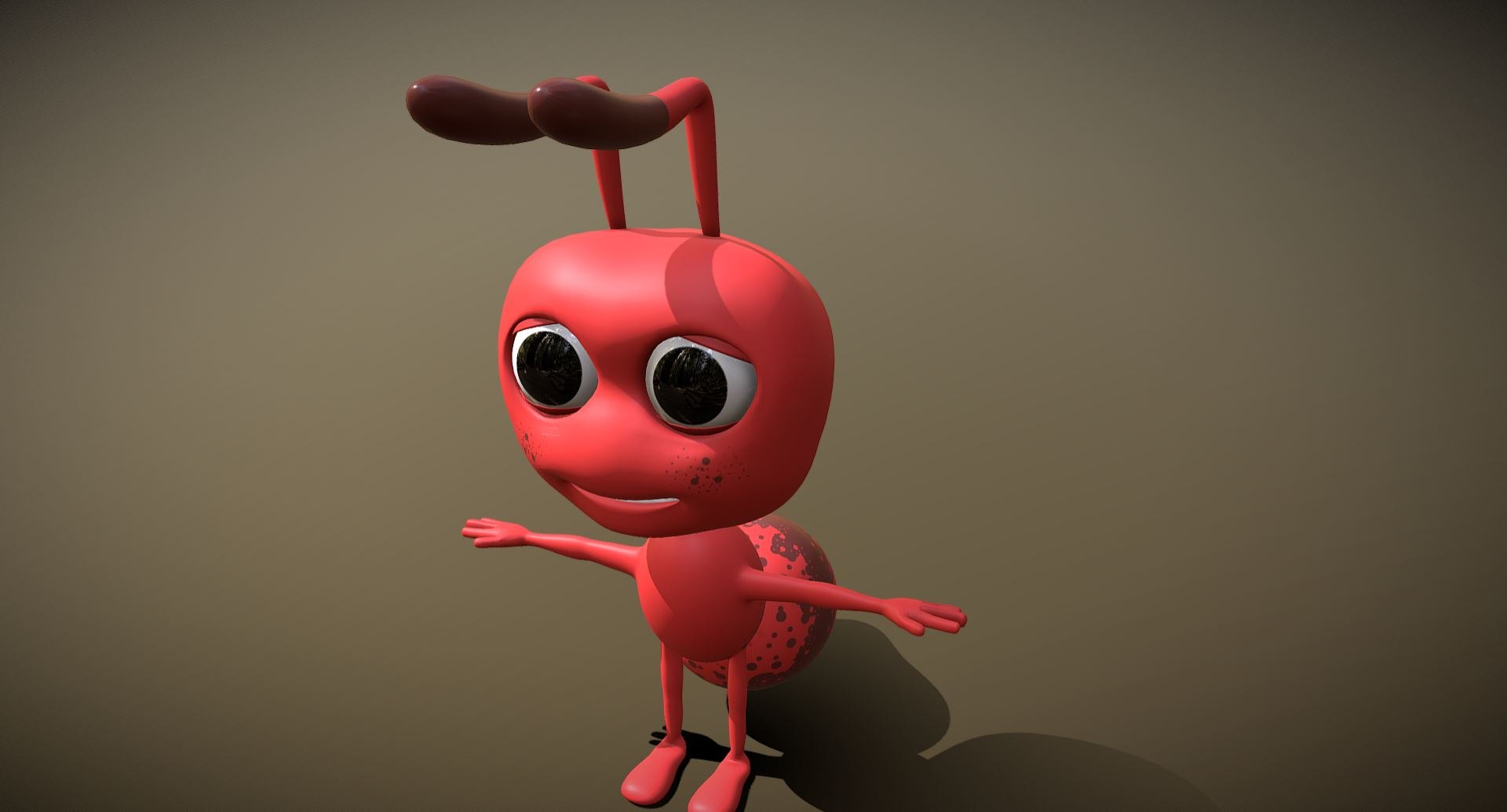 Ant cartoon 3D model - TurboSquid 1427256