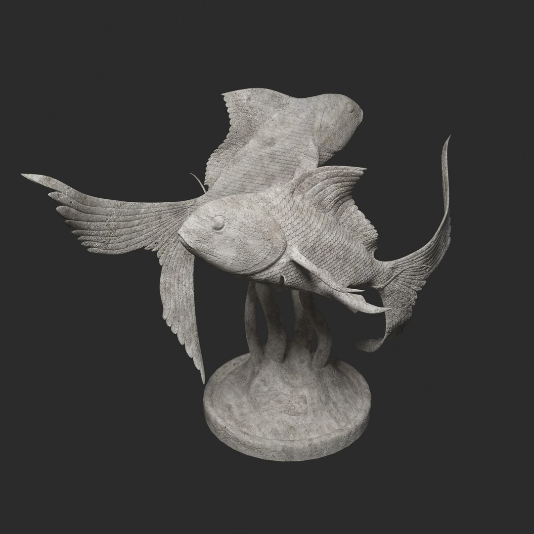 Pisces Zodiac Statue 3D 3D Model - TurboSquid 1908868