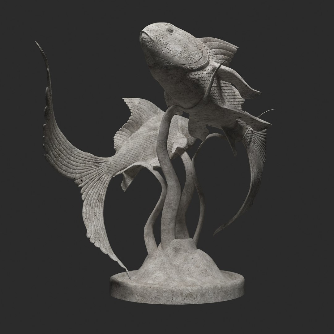 Pisces Zodiac Statue 3D 3D Model - TurboSquid 1908868