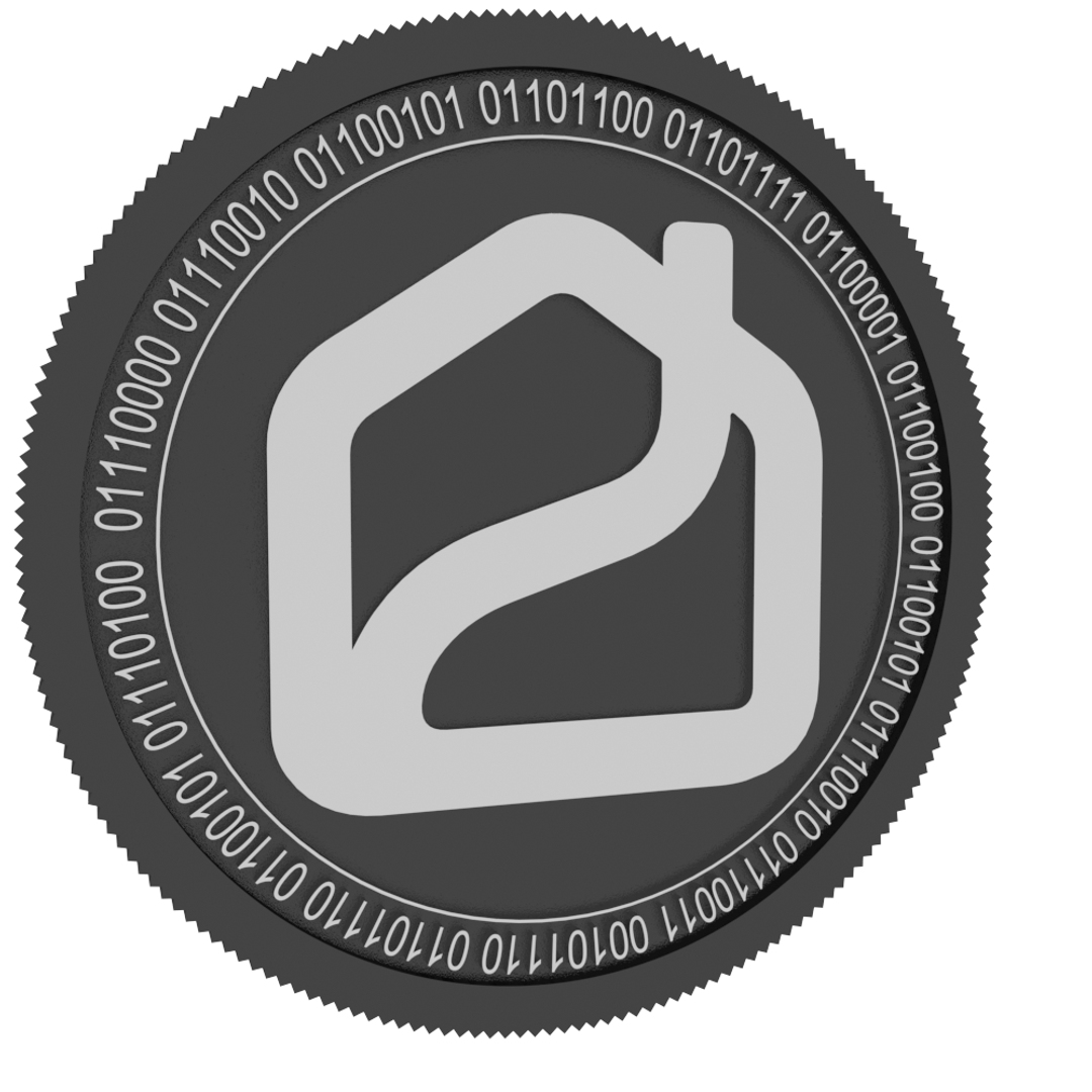 Propy black coin 3D model - TurboSquid 1555124