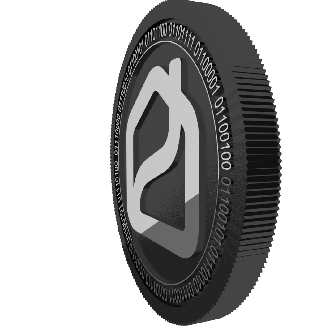 Propy black coin 3D model - TurboSquid 1555124
