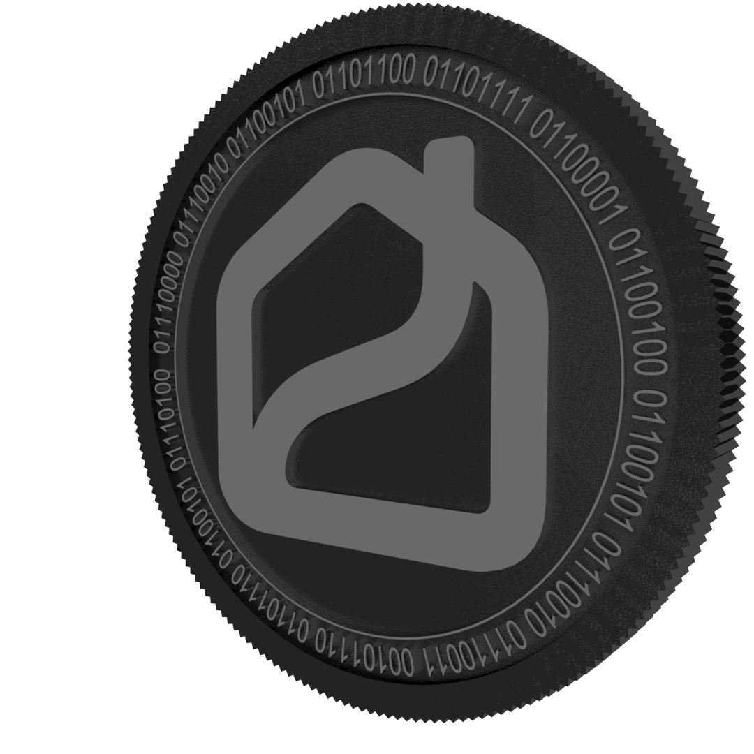 Propy black coin 3D model - TurboSquid 1555124