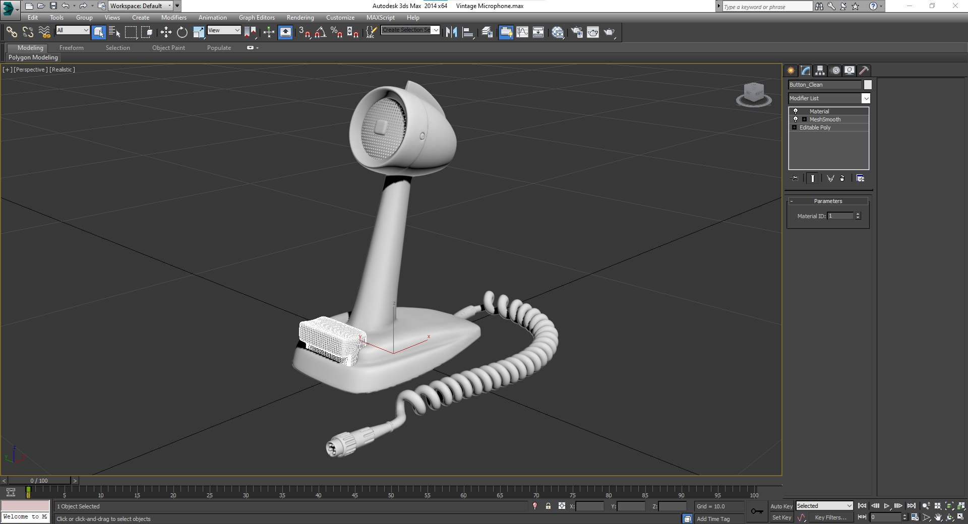 3D Vintage Microphone - TurboSquid 2123041