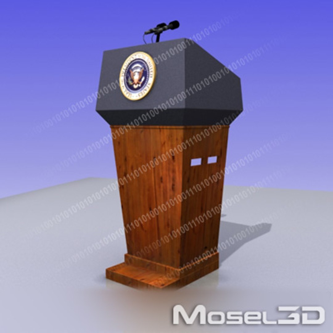 President Podium 3d Model