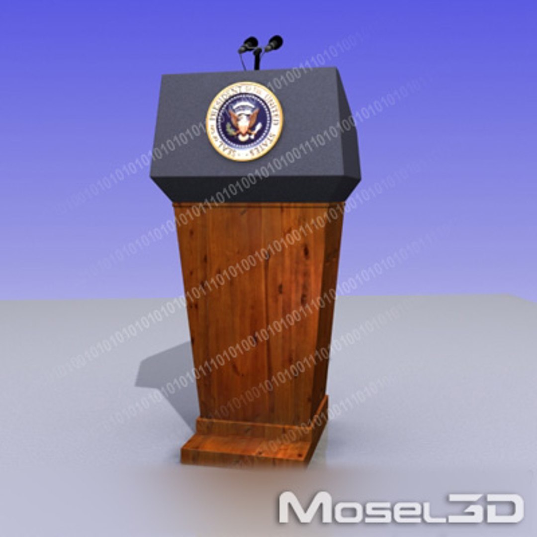 President Podium 3d Model
