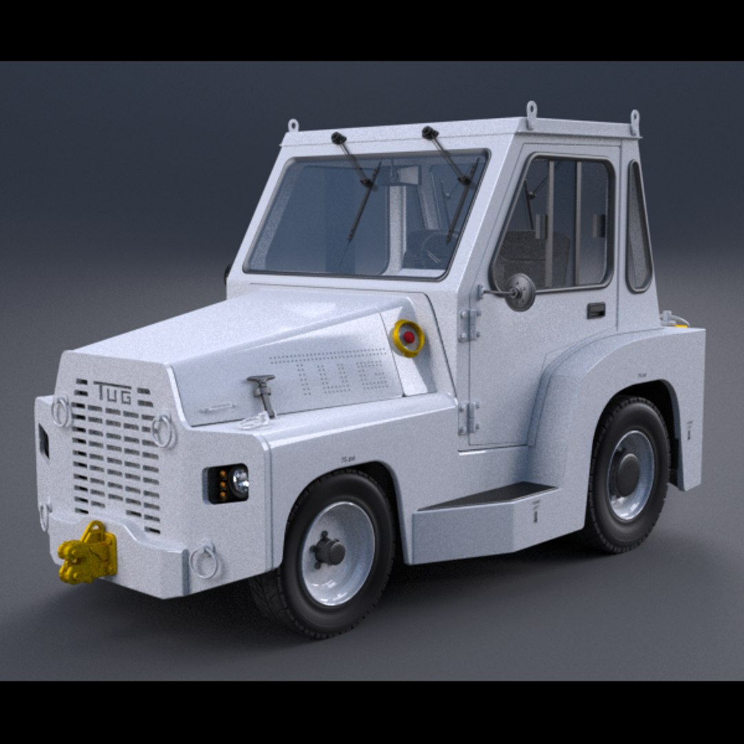 3d Tow Tractor Model