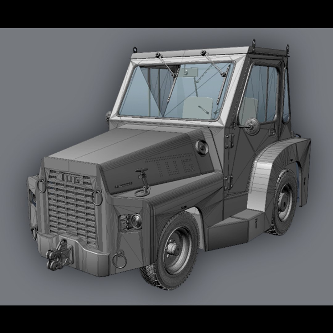 3d Tow Tractor Model
