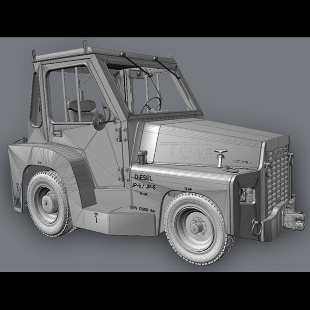 3d Tow Tractor Model