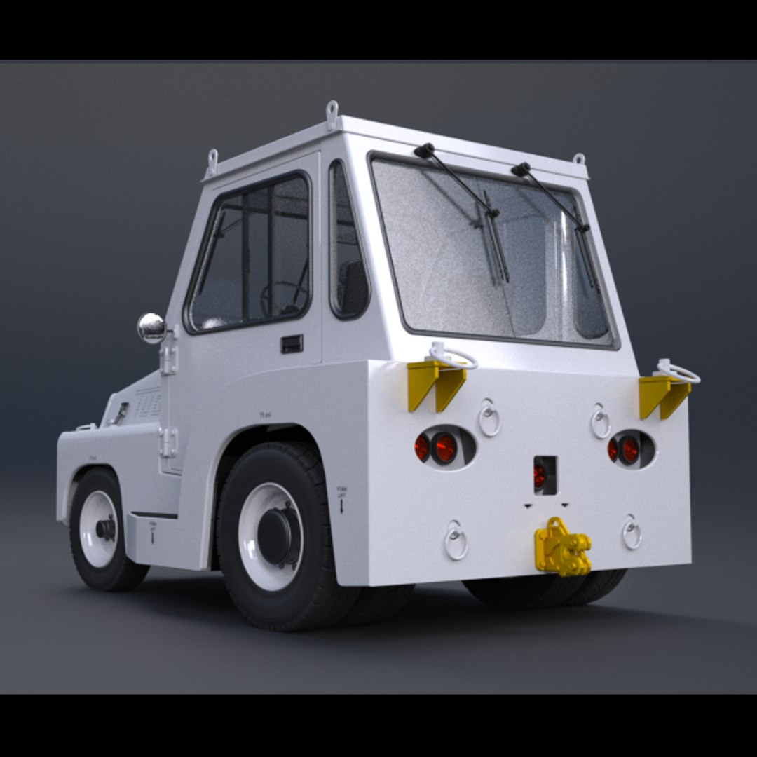 3d Tow Tractor Model