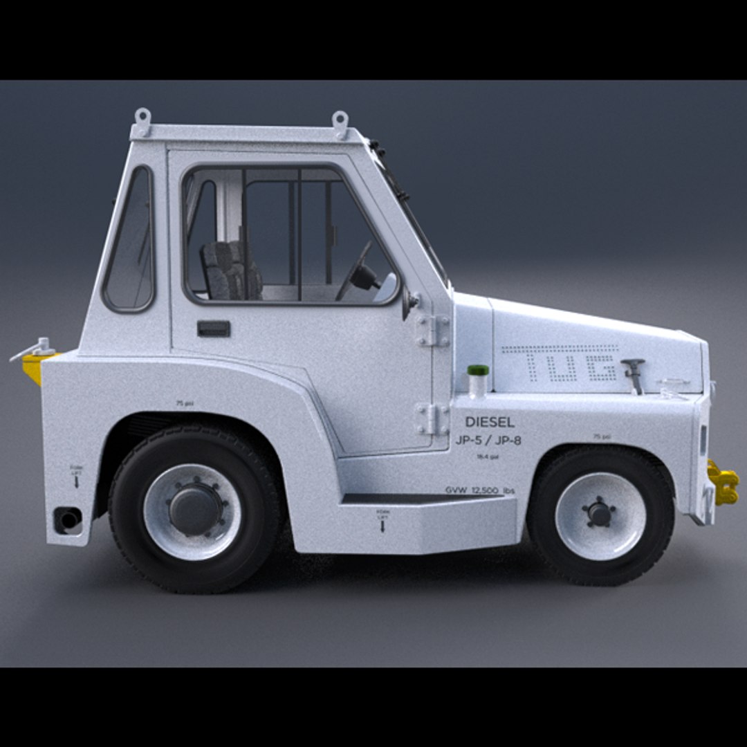 3d Tow Tractor Model