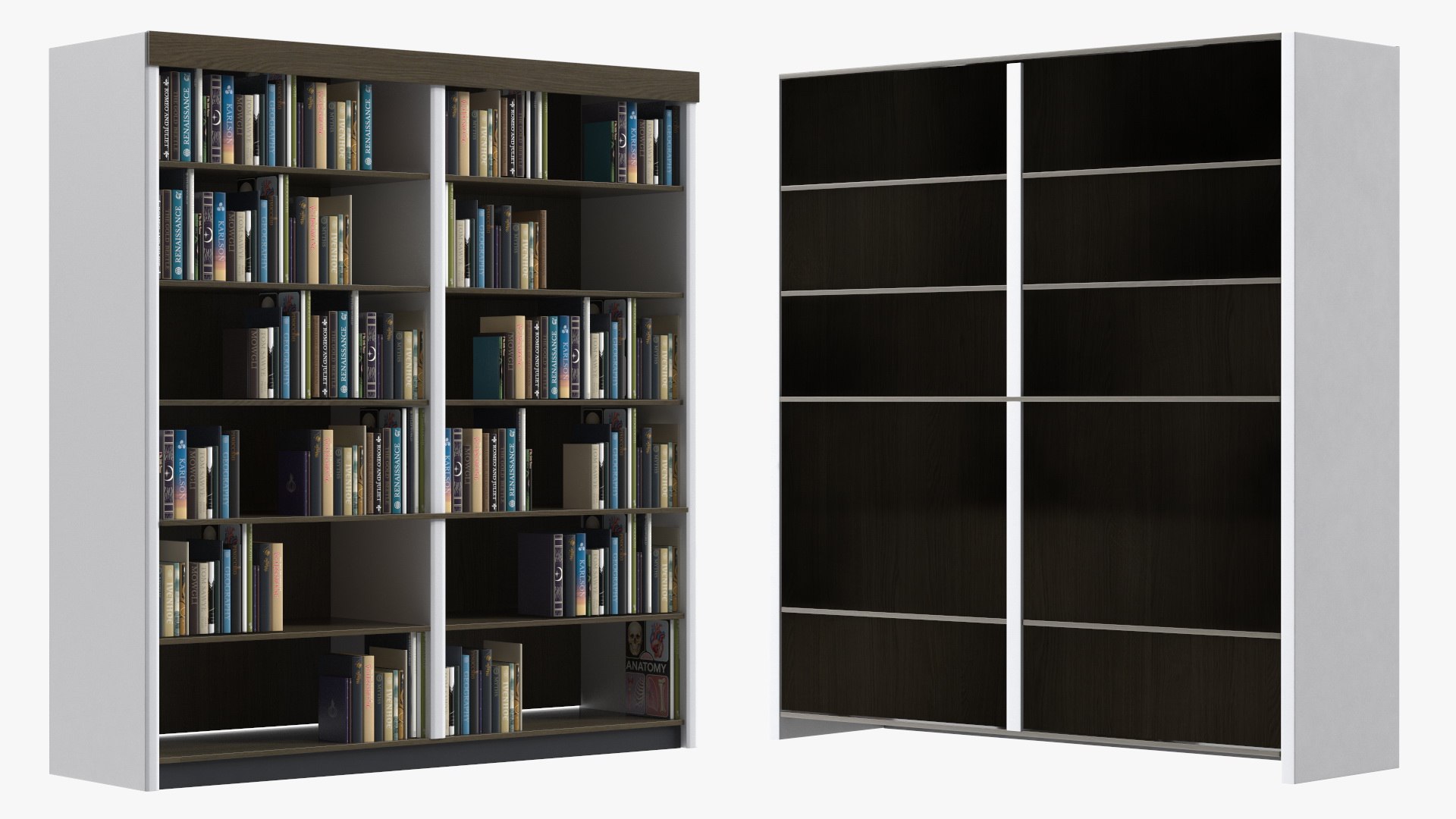 Large Bookshelf 3D Model - TurboSquid 2321496