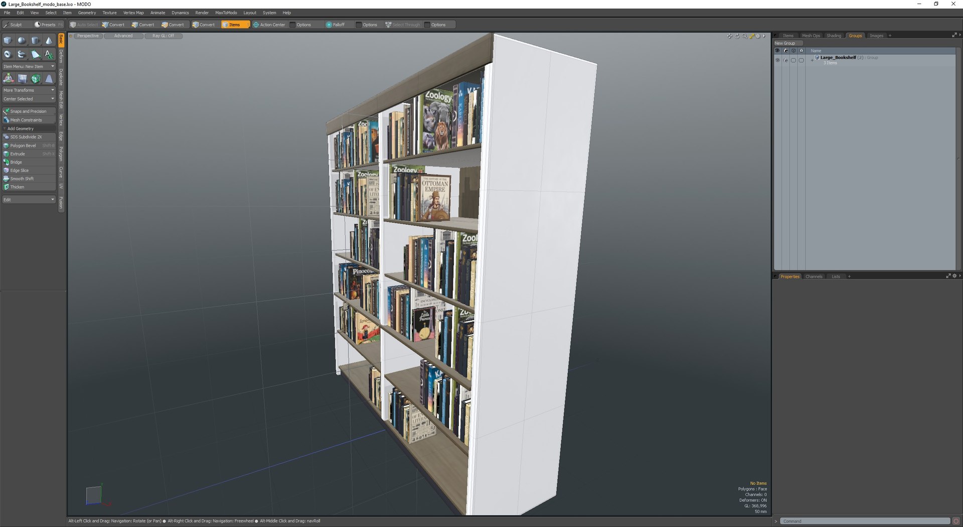 Large Bookshelf 3D Model - TurboSquid 2321496