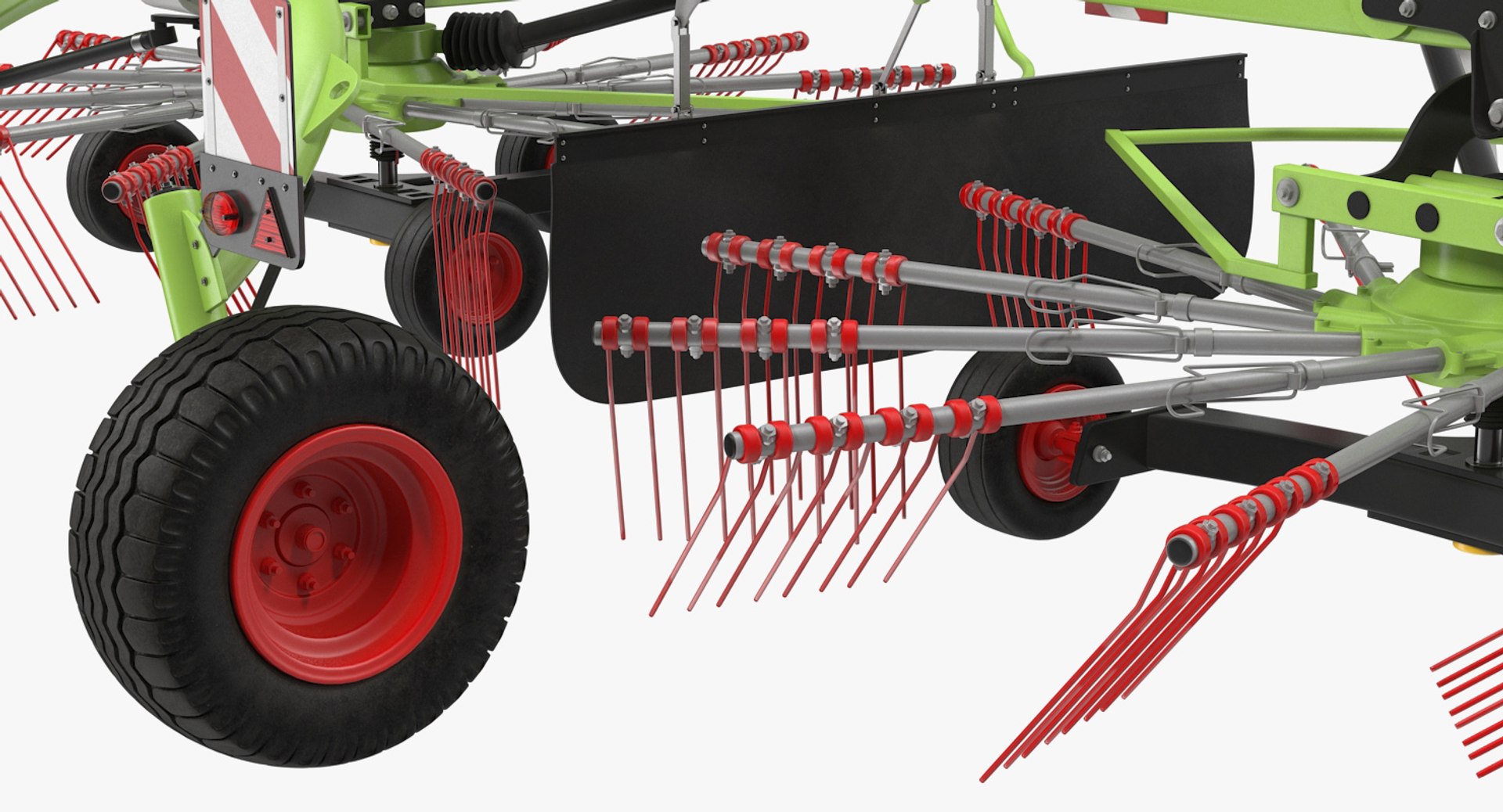 3D twin rotor hay rake model - TurboSquid 1332861