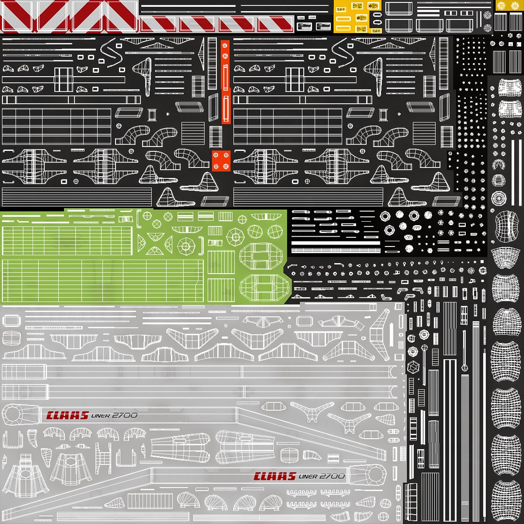 3D twin rotor hay rake model - TurboSquid 1332861