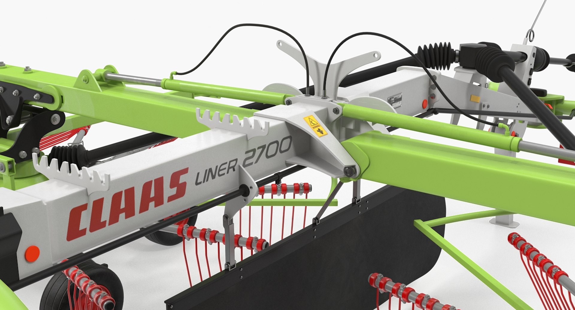 3D twin rotor hay rake model - TurboSquid 1332861