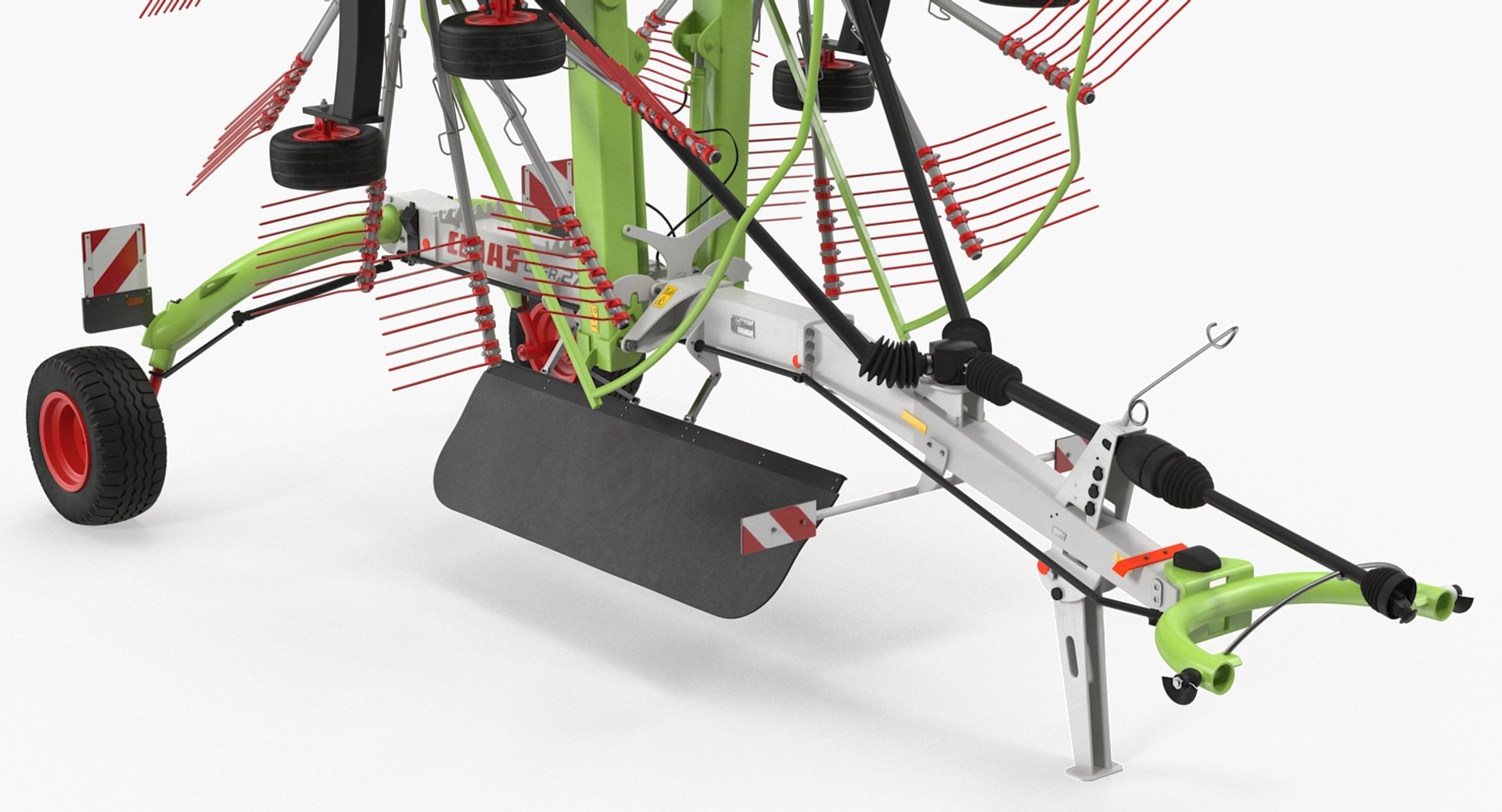 3D twin rotor hay rake model - TurboSquid 1332861