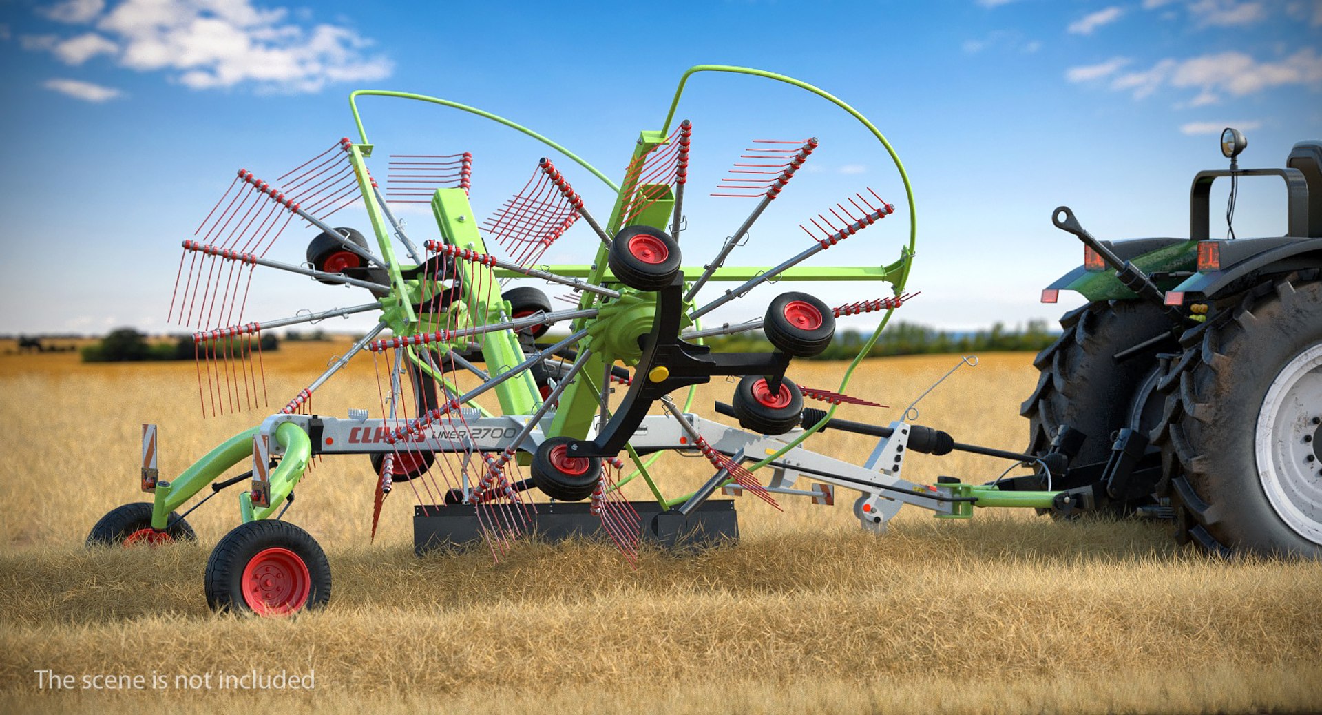 3D Twin Rotor Hay Rake Model - TurboSquid 1332861