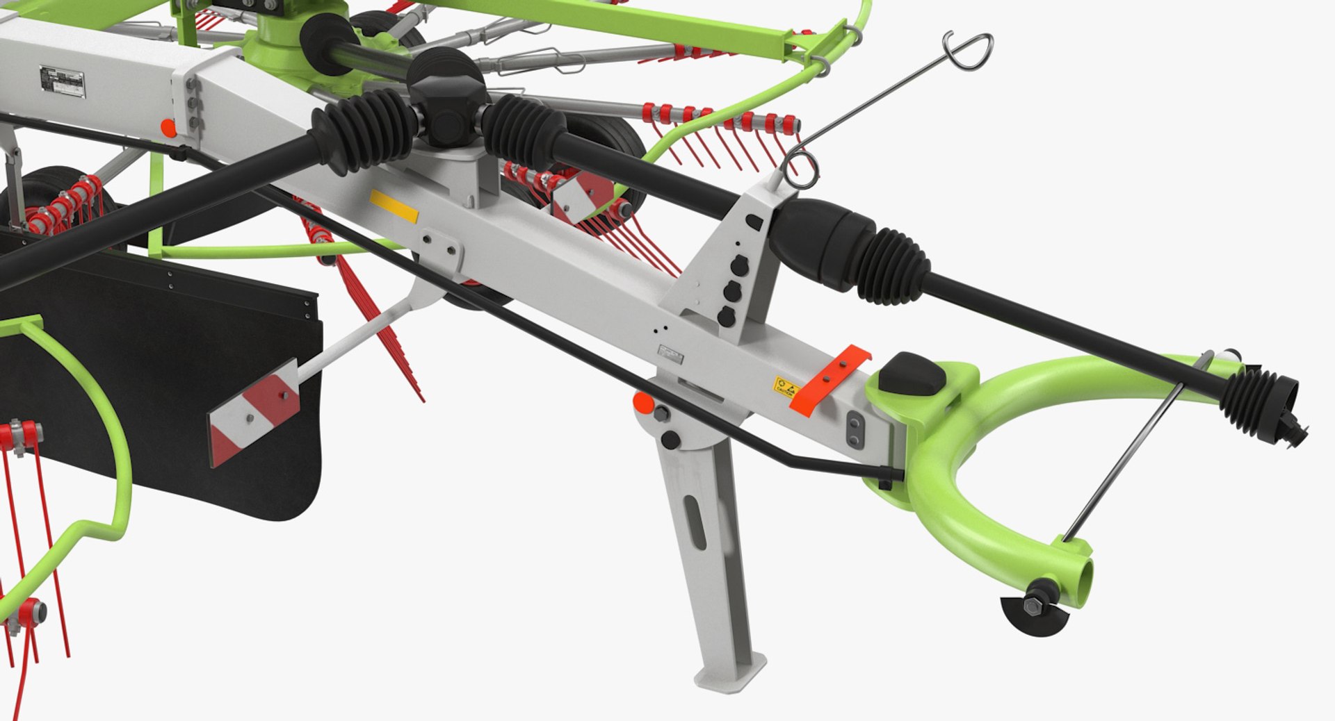 3D twin rotor hay rake model - TurboSquid 1332861