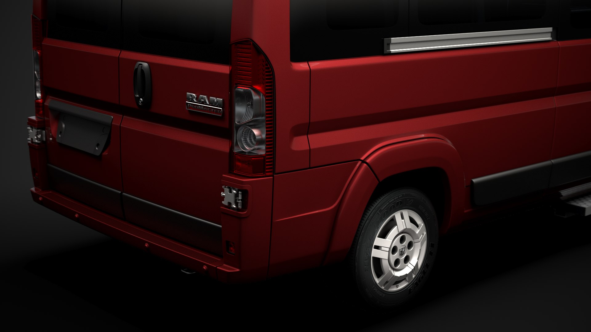 3D ram promaster window van model - TurboSquid 1466636