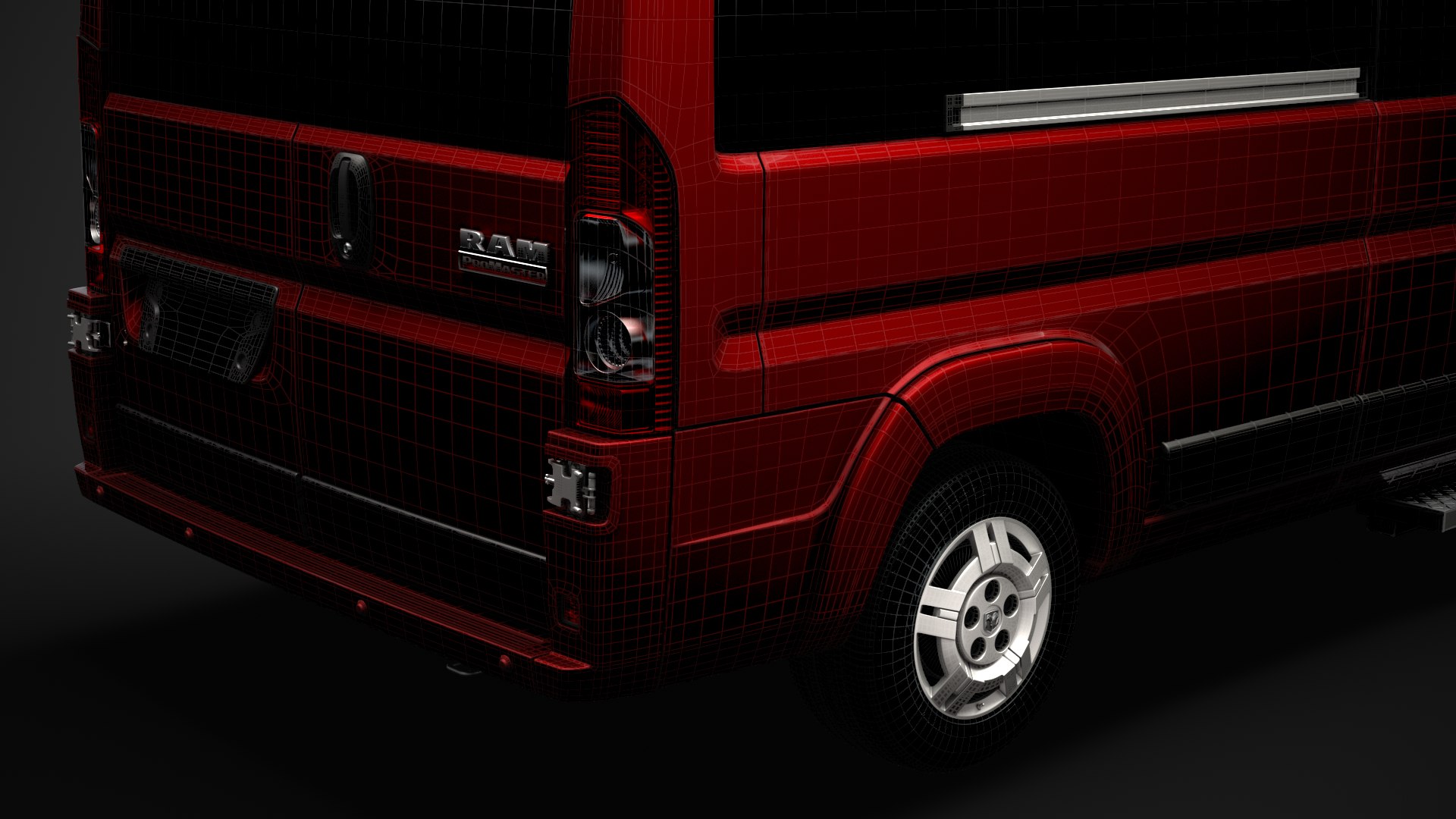 3D ram promaster window van model - TurboSquid 1466636
