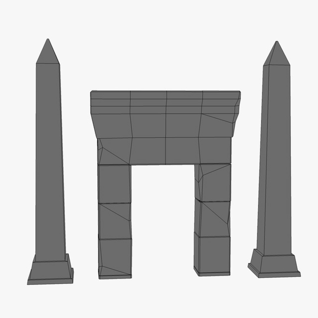 3ds max obelisk gate
