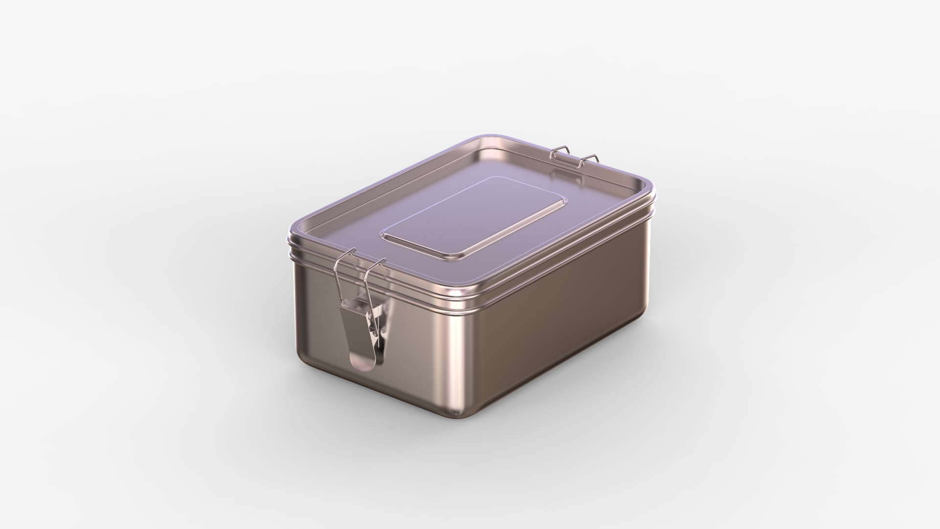3D Model Lunch Box Inox - TurboSquid 2201128