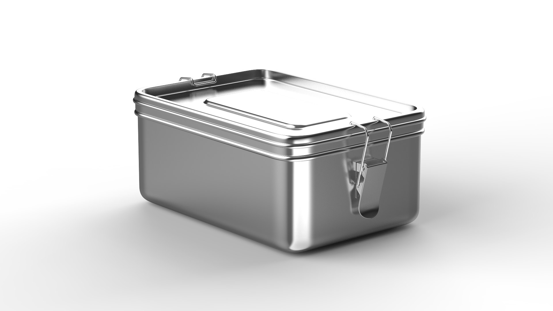 3D Model Lunch Box Inox - TurboSquid 2201128