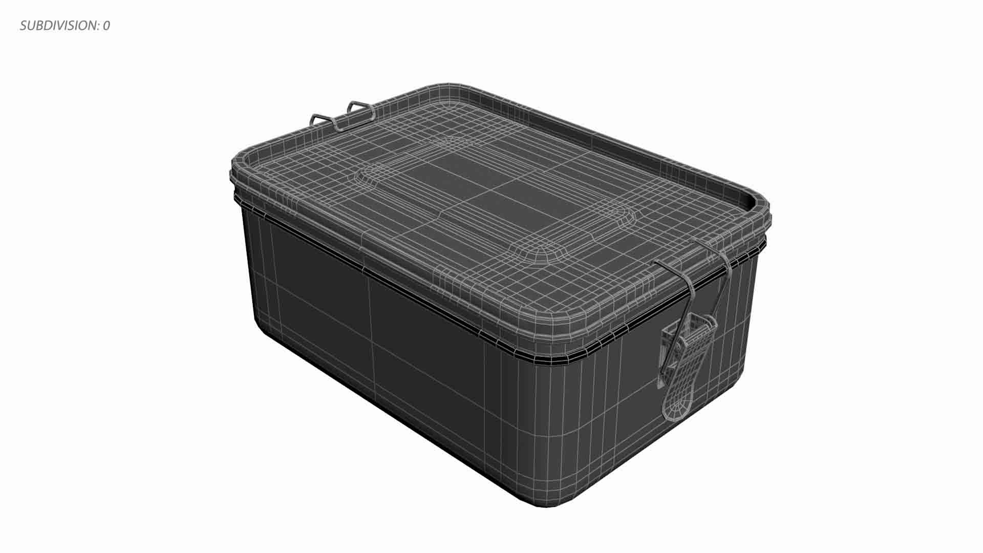 3D Model Lunch Box Inox - TurboSquid 2201128