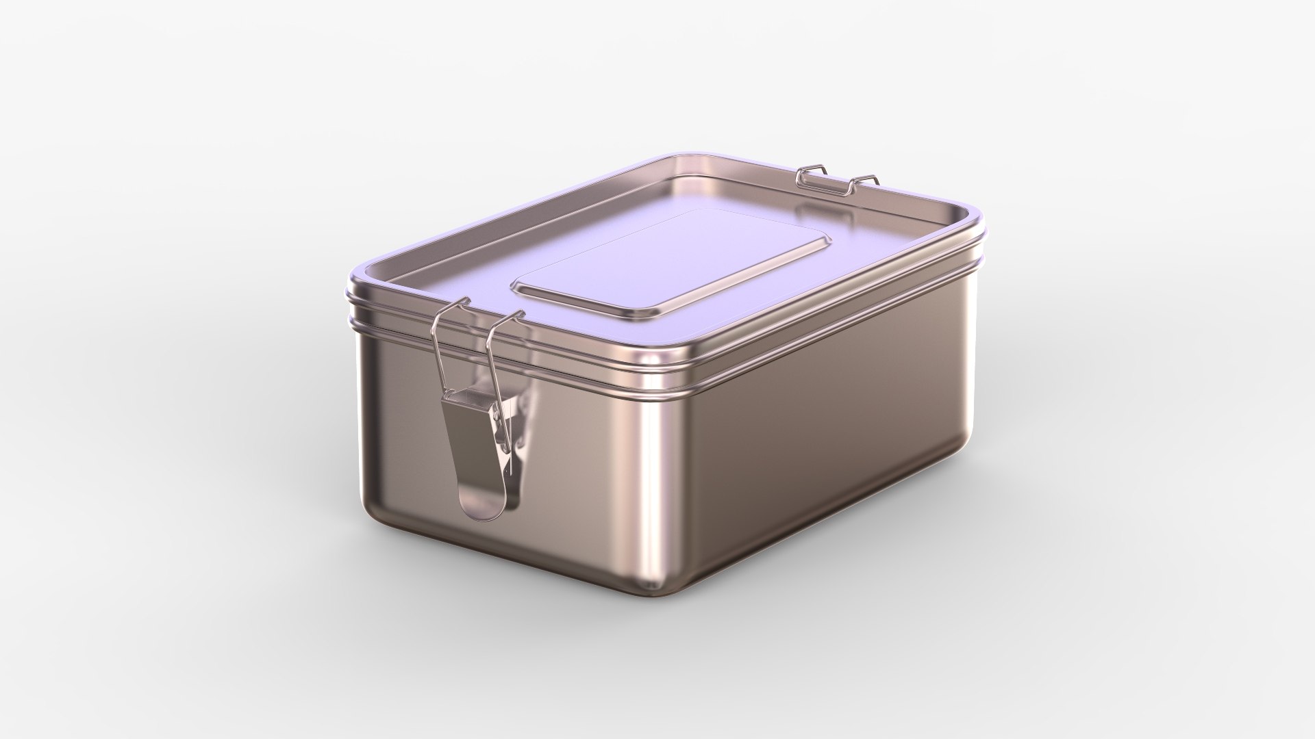 3D Model Lunch Box Inox - TurboSquid 2201128