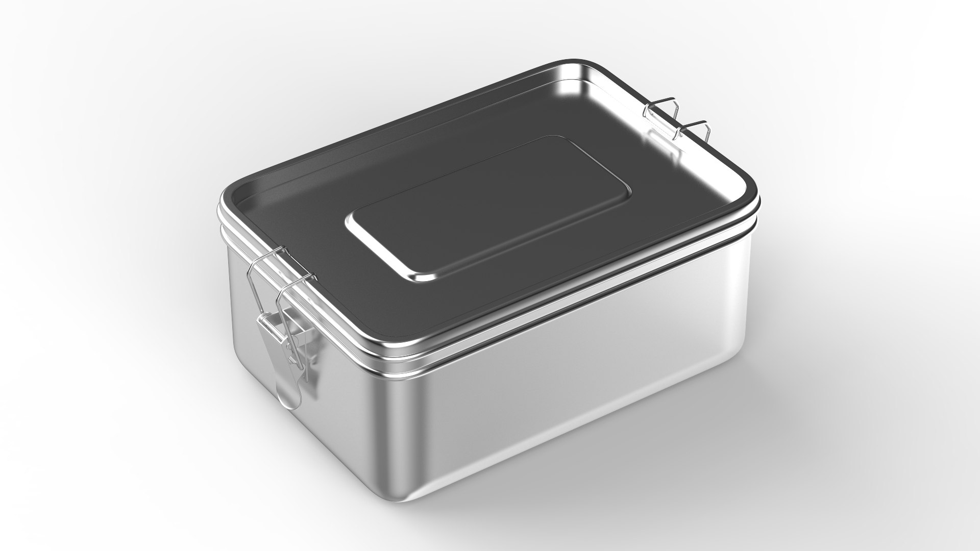 3D Model Lunch Box Inox - TurboSquid 2201128