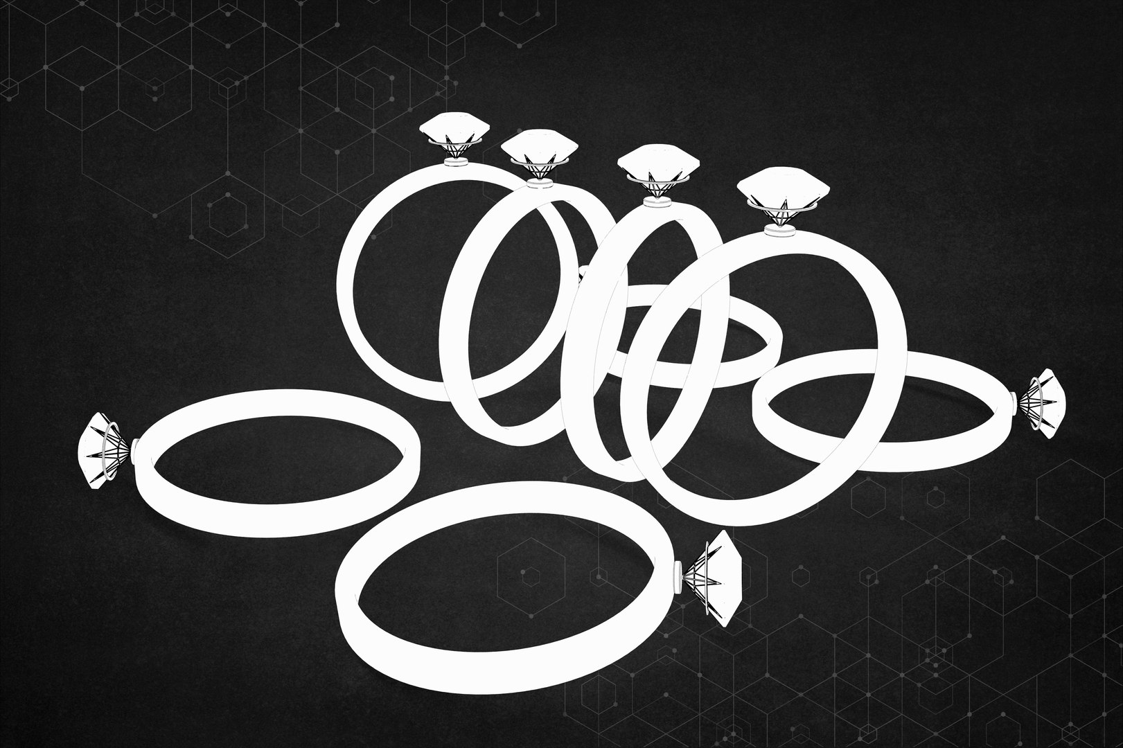 3D Ring Five - TurboSquid 1905124