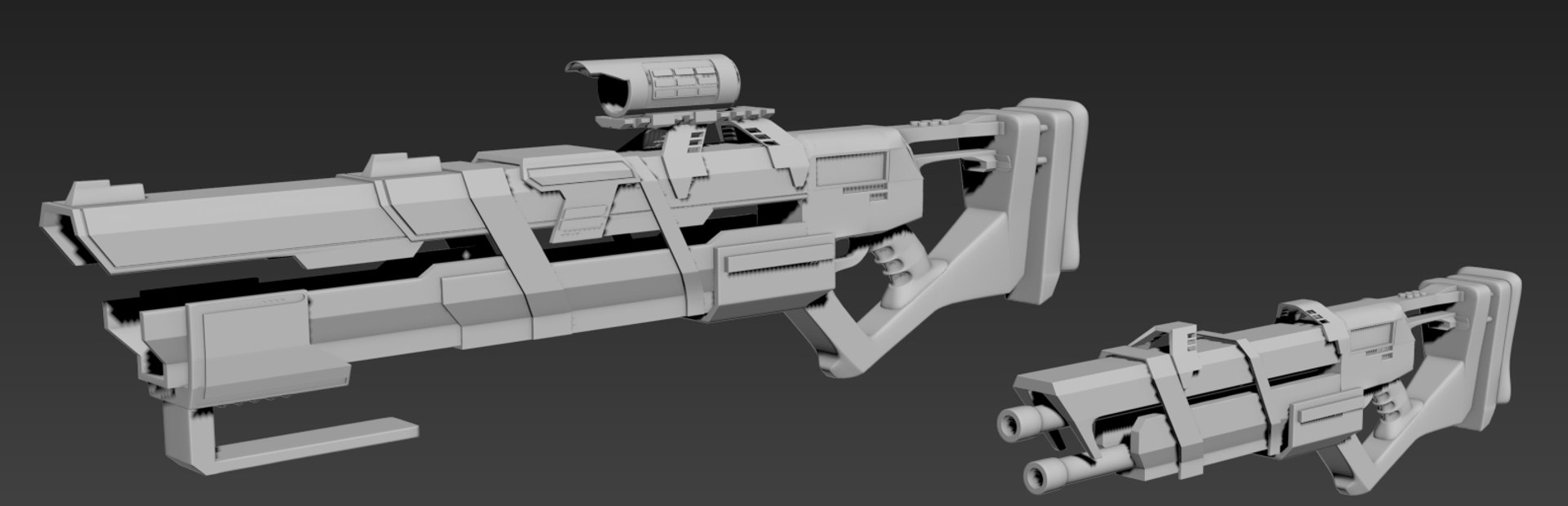 3D Futuristic Guns Model - TurboSquid 1288228