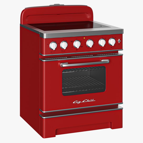 Big Chill Retro Induction Range - 유도 조리 3D 모델 - TurboSquid 2310630