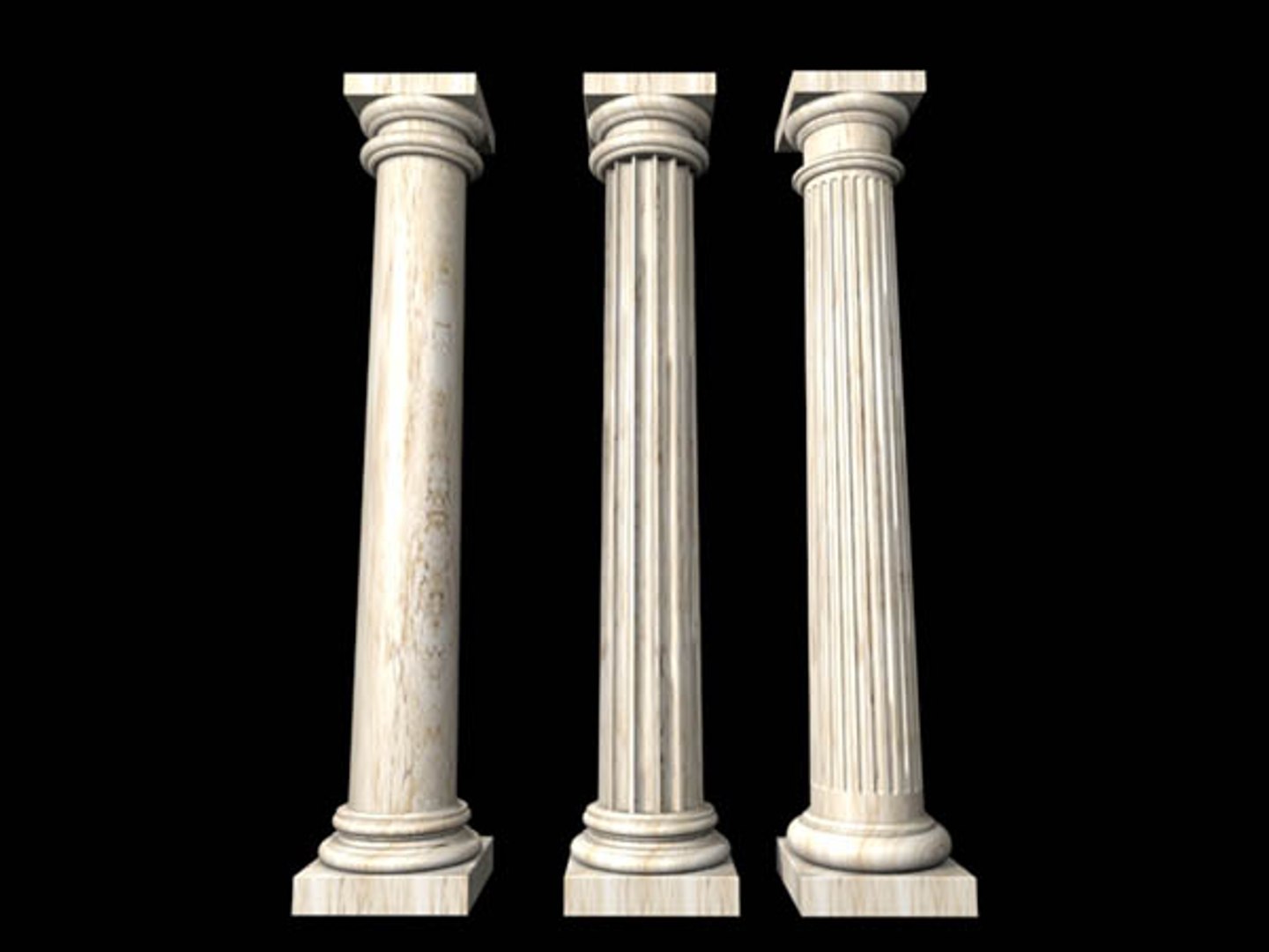 Turned Columns 3d Max