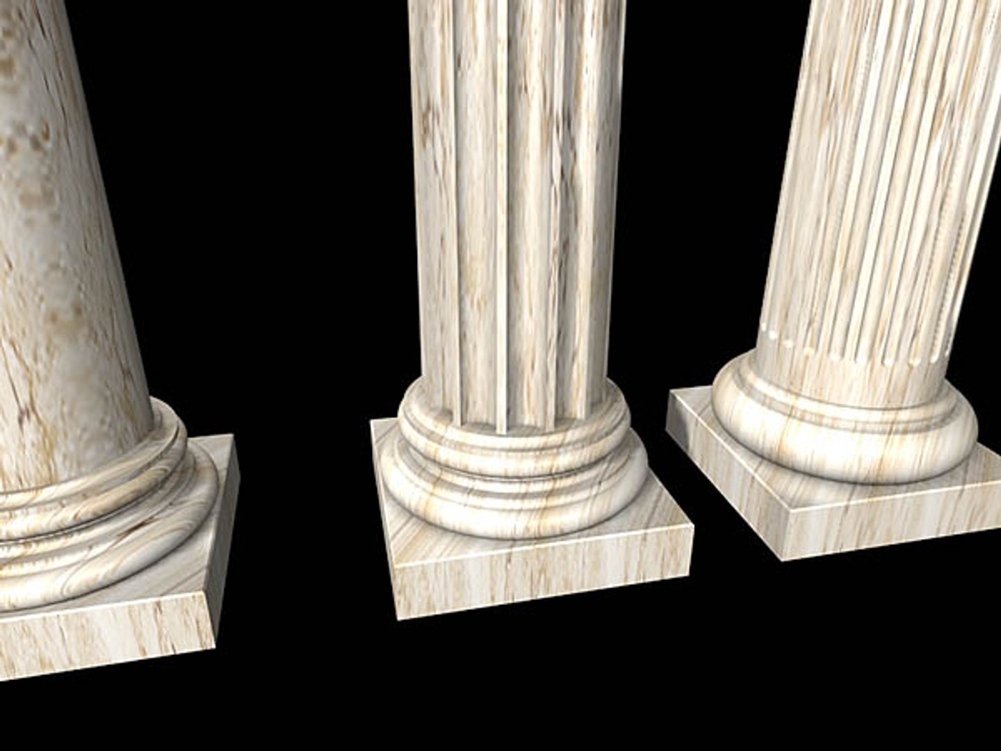 Turned Columns 3d Max