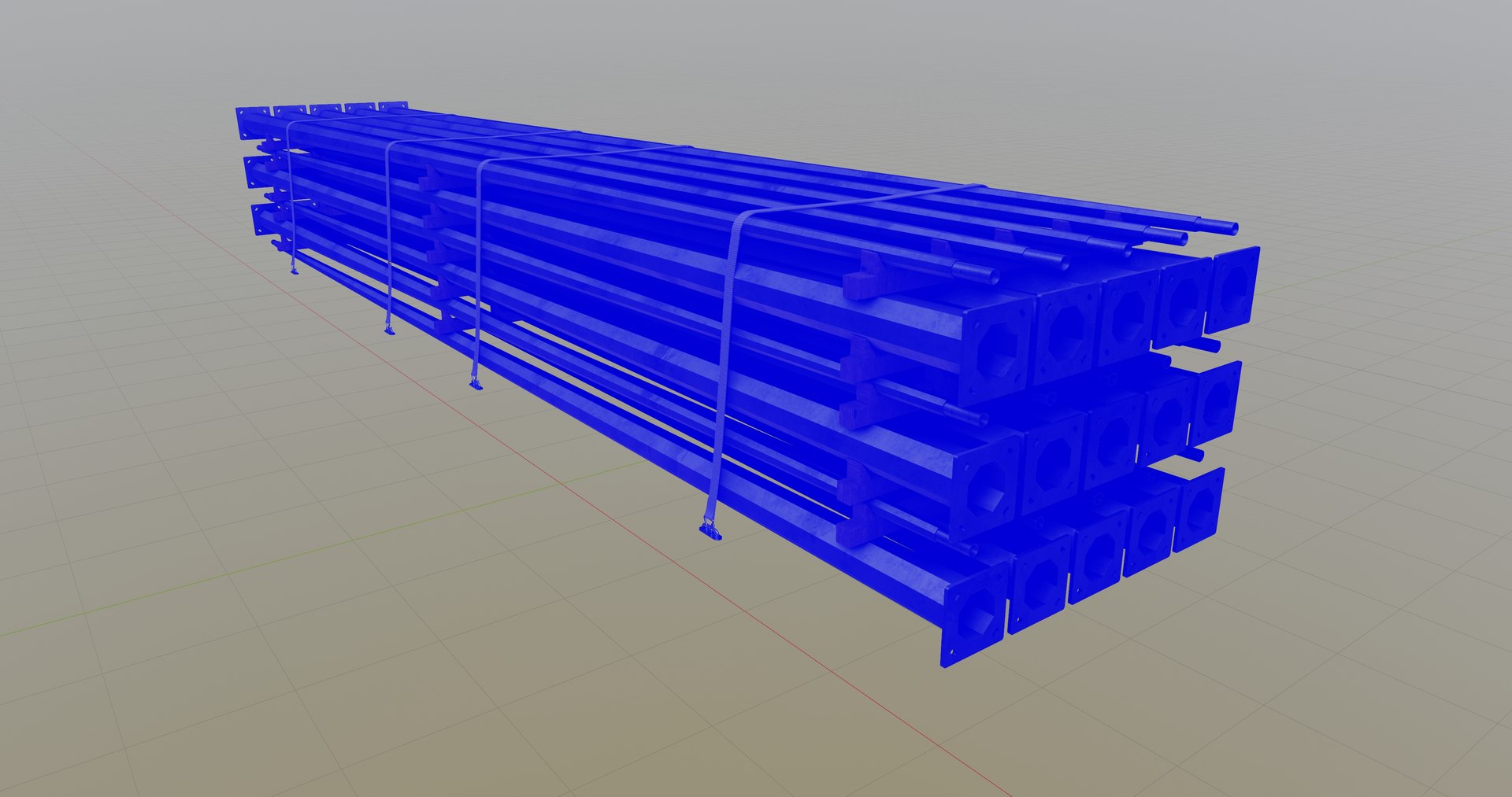CARGO MODELS FOR TRUCK TRAILER-Polygon Pole Type-1 3D Model ...