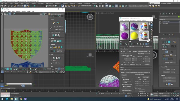 3D model Shield Pop It Fidget Toys Set - TurboSquid 1770183