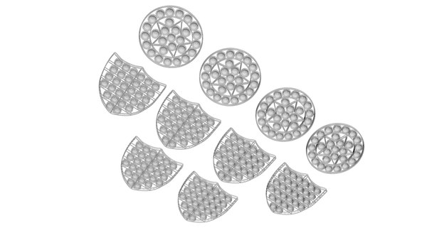 3D model Shield Pop It Fidget Toys Set - TurboSquid 1770183