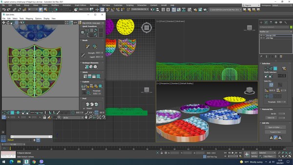 3D model Shield Pop It Fidget Toys Set - TurboSquid 1770183