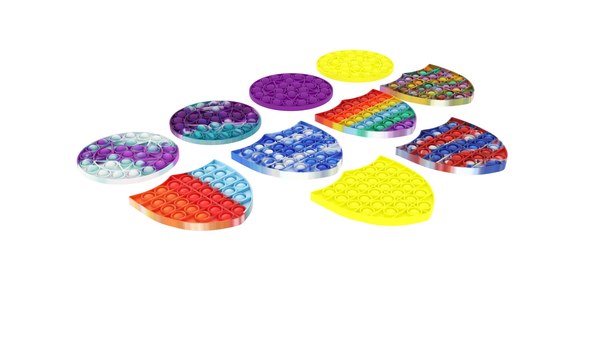 3D model Shield Pop It Fidget Toys Set - TurboSquid 1770183