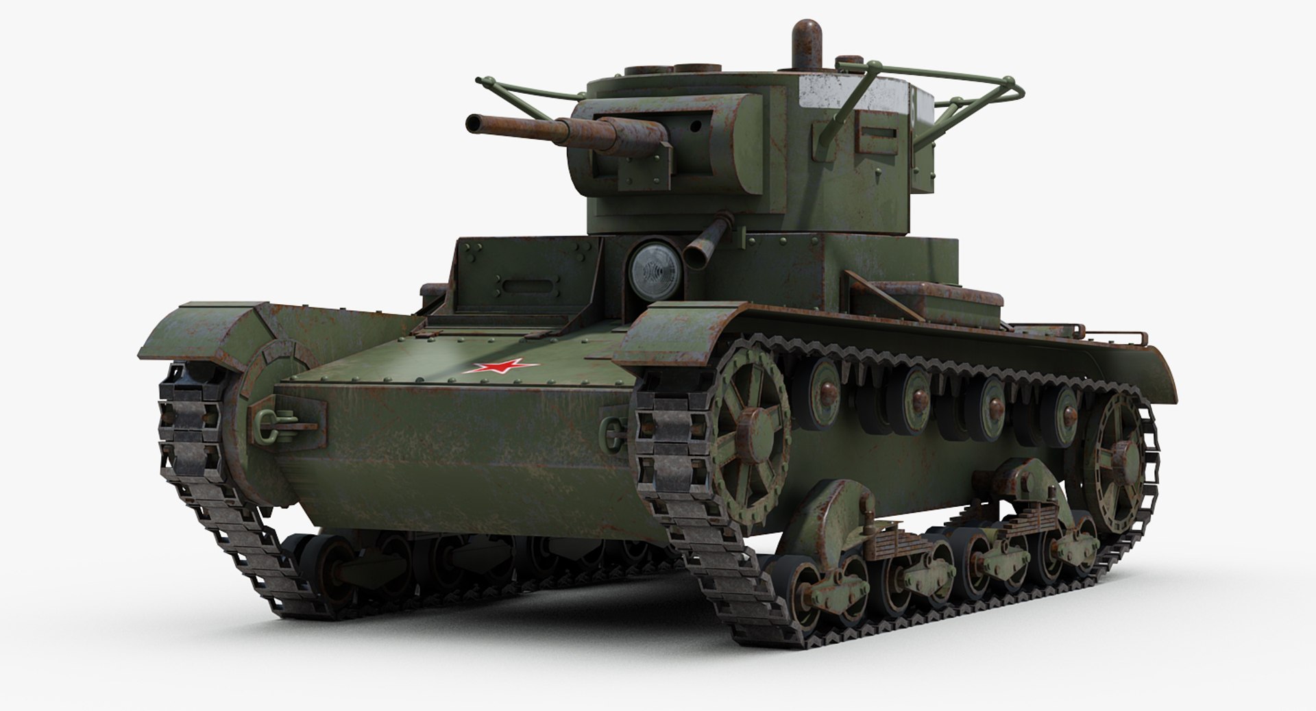 Ww2 Soviet Tank Tracks 3d Model