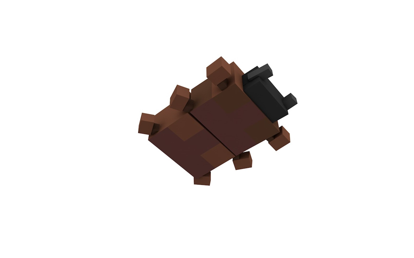3d C4d Mite Insect Minecraft Rig