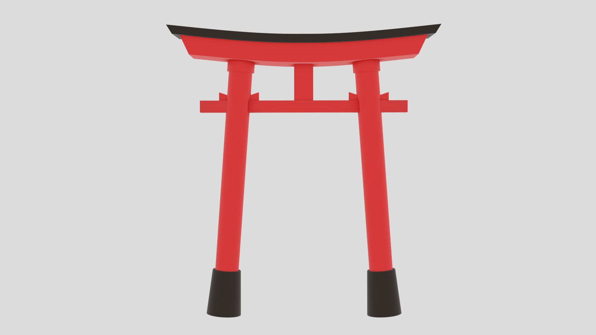 3D Japanese Torii Gate Set Low-poly - TurboSquid 1971968